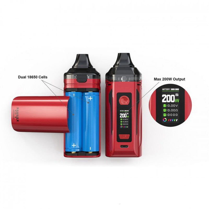 Artery Nugget GT Dual 18650 Pod Mod Kit 200W in offerta | it.vapormo ...